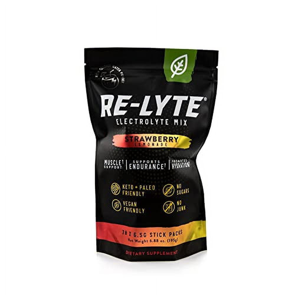 REDMOND Re-Lyte Electrolyte Drink Mix (Strawberry Lemonade) 30 Stick ...