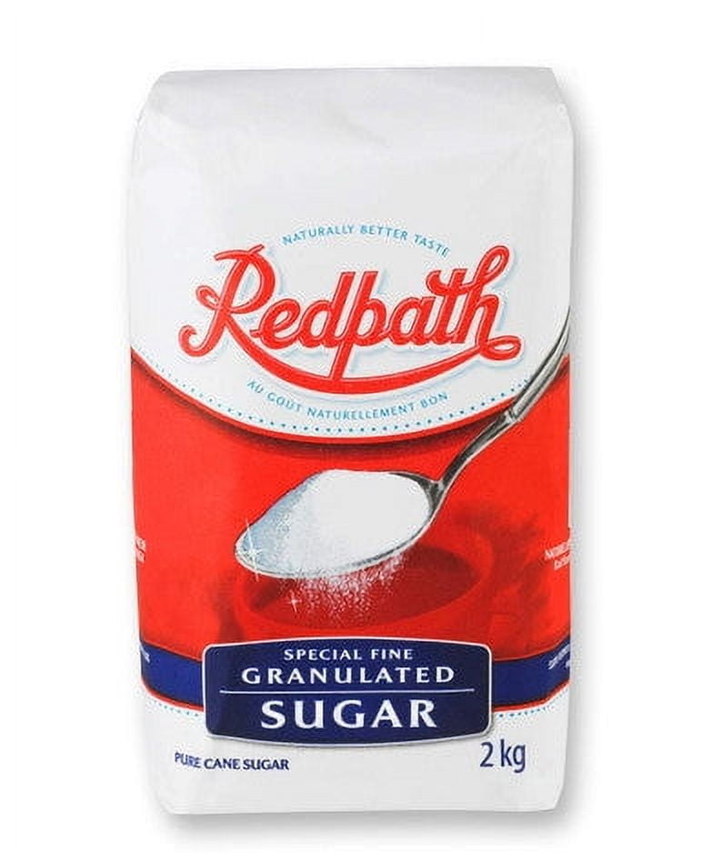 REDPATH SUGAR Granulated Sugar, 2 KG/4.4lb. Bag, {Imported from Canada ...