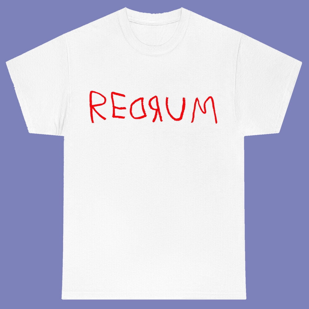 REDRUM The Shining Stanley Kubrick Horror Movie Men's White T-shirt ...