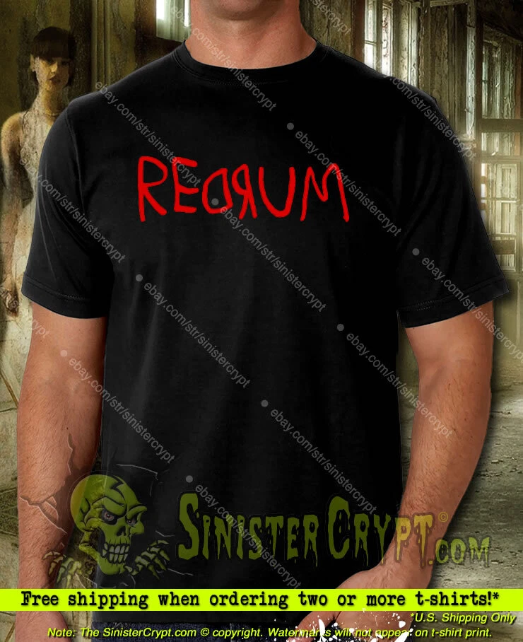 REDRUM t-shirt The Shining, Vintage Horror, Overlook Hotel, sizes S to ...