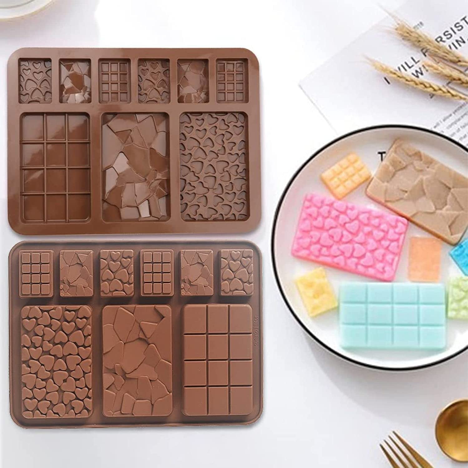 REDSKY 1Pc BreakApart Shape Chocolate Mould Dairy Milk Chocolate Bar ...