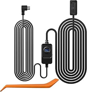 REDTIGER USB C Power Supply Cord for Dash Cam, Hardwire Kit 12V-24V to ...