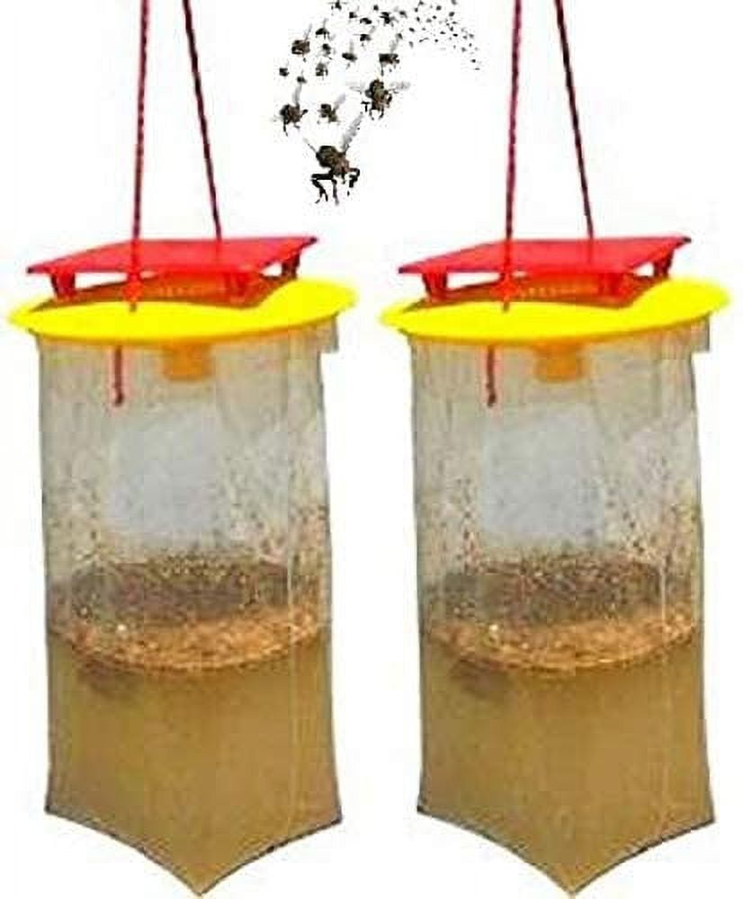 REDTOP Flycatchers Outdoor Fly Trap - Non-Toxic, Compact Size, Targets ...