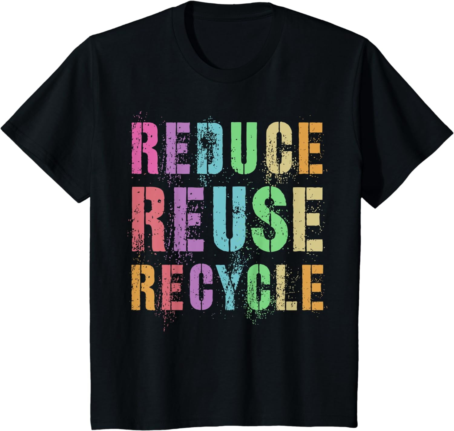 REDUCE REUSE RECYCLE Earth Day Everyday Renew Rethink Crew T-Shirt - Walmart.com