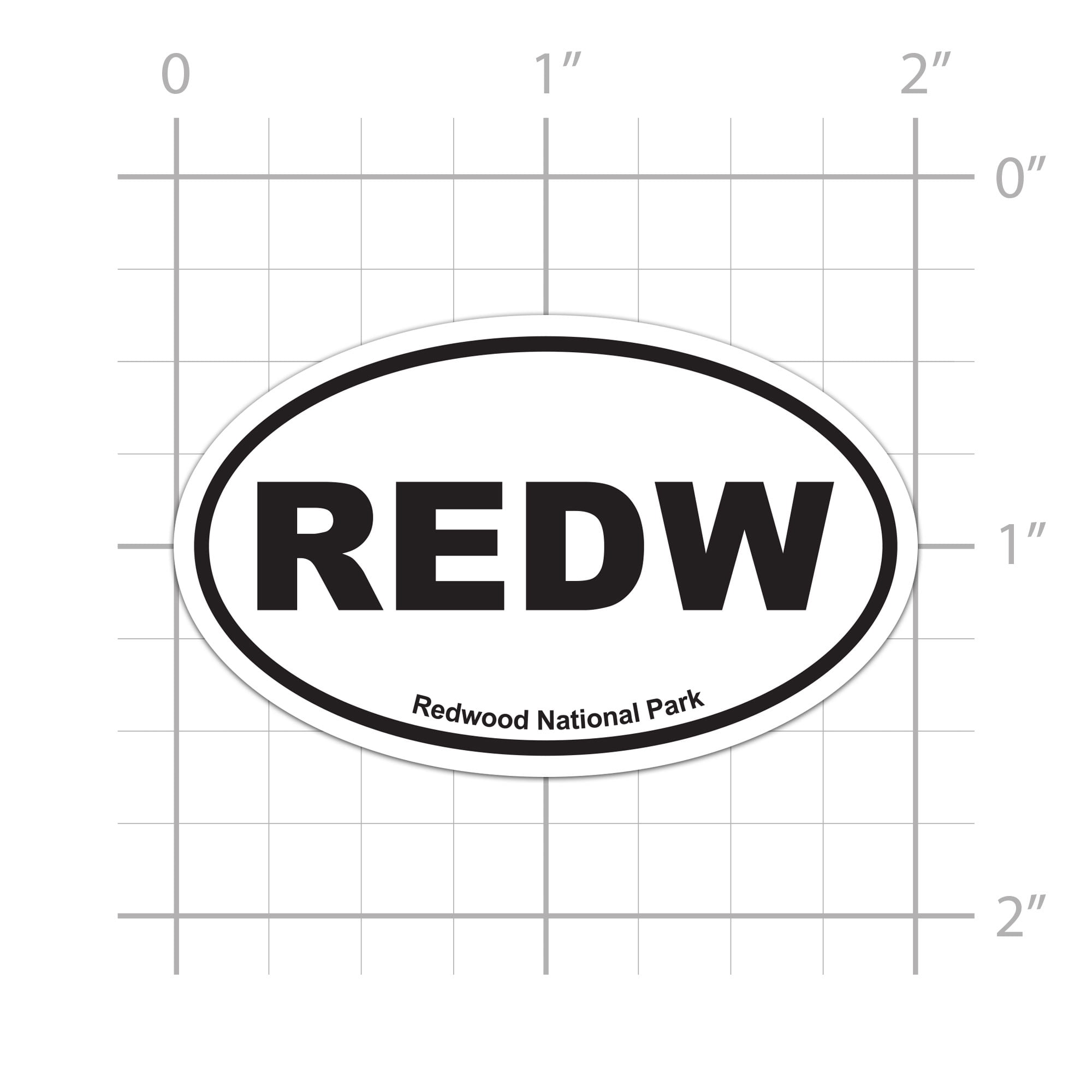 REDW Redwood National Park Sticker for water bottle phone tumbler hard ...