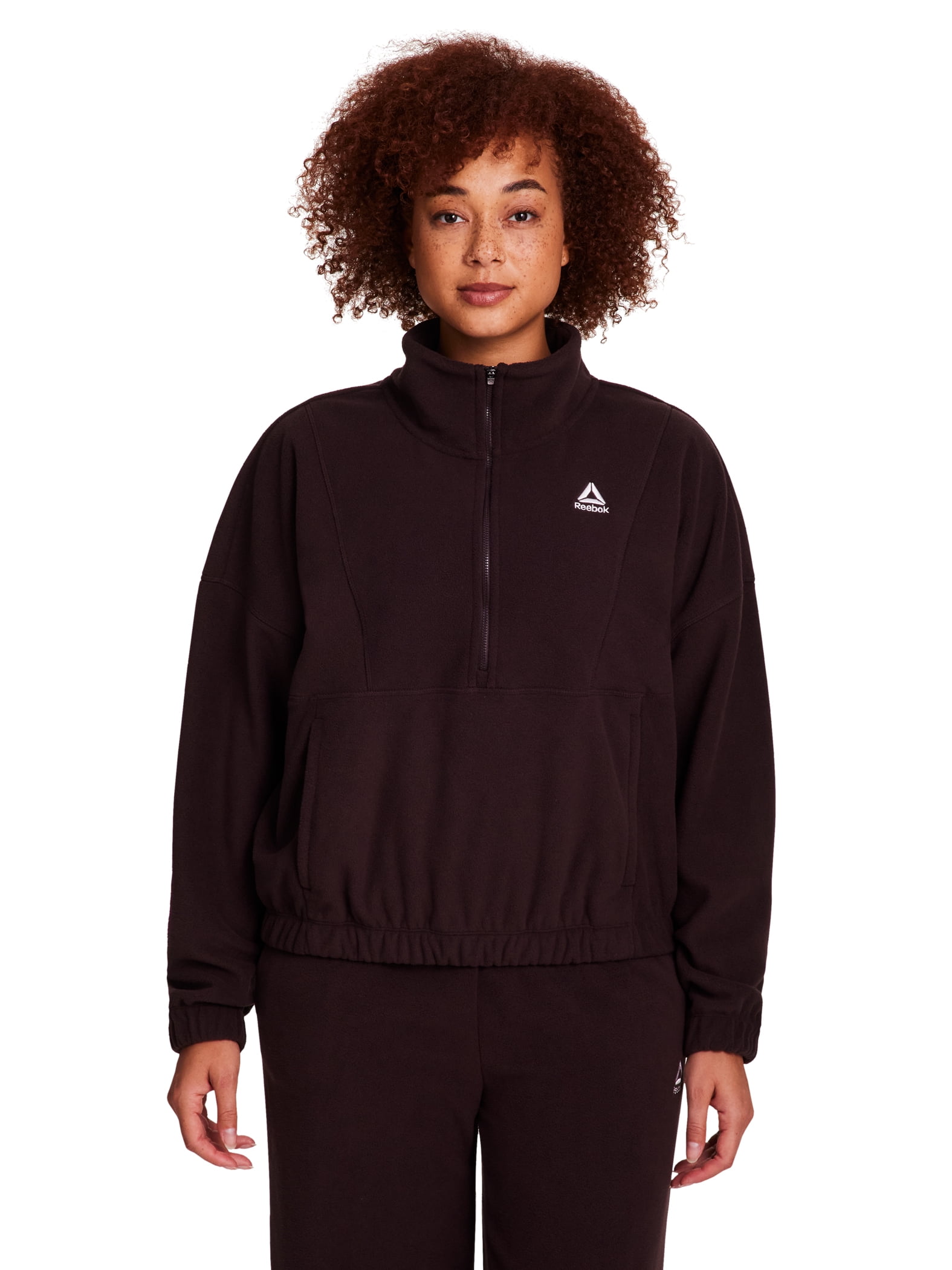 Reebok Women's and Women's Plus Cozy Half Zip Pullover, Sizes XS-4X ...