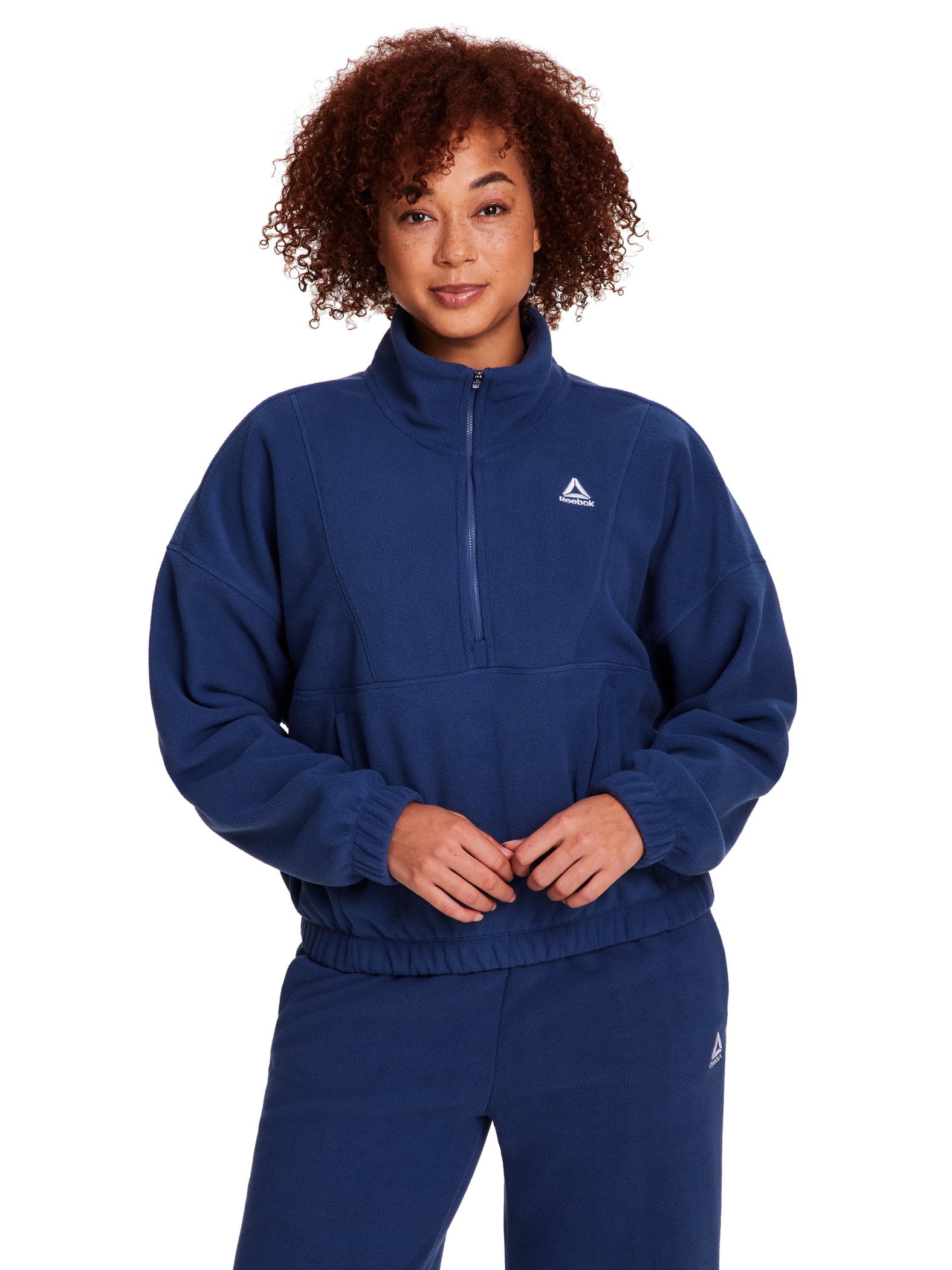 Reebok Women's and Women's Plus Cozy Half Zip Pullover, Sizes XS-4X ...