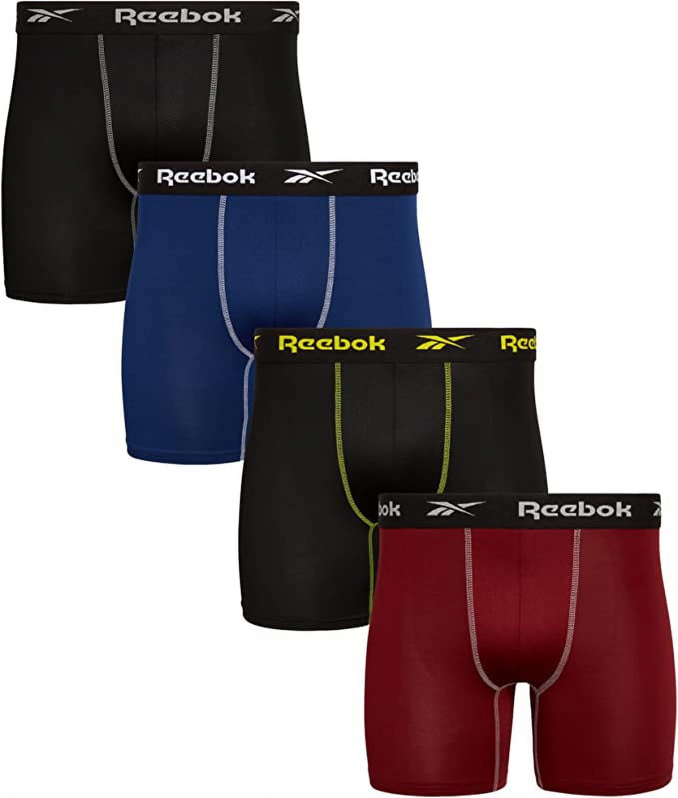 Reebok Men's 4 Pack Performance Boxer Brief (Core) - Walmart.com
