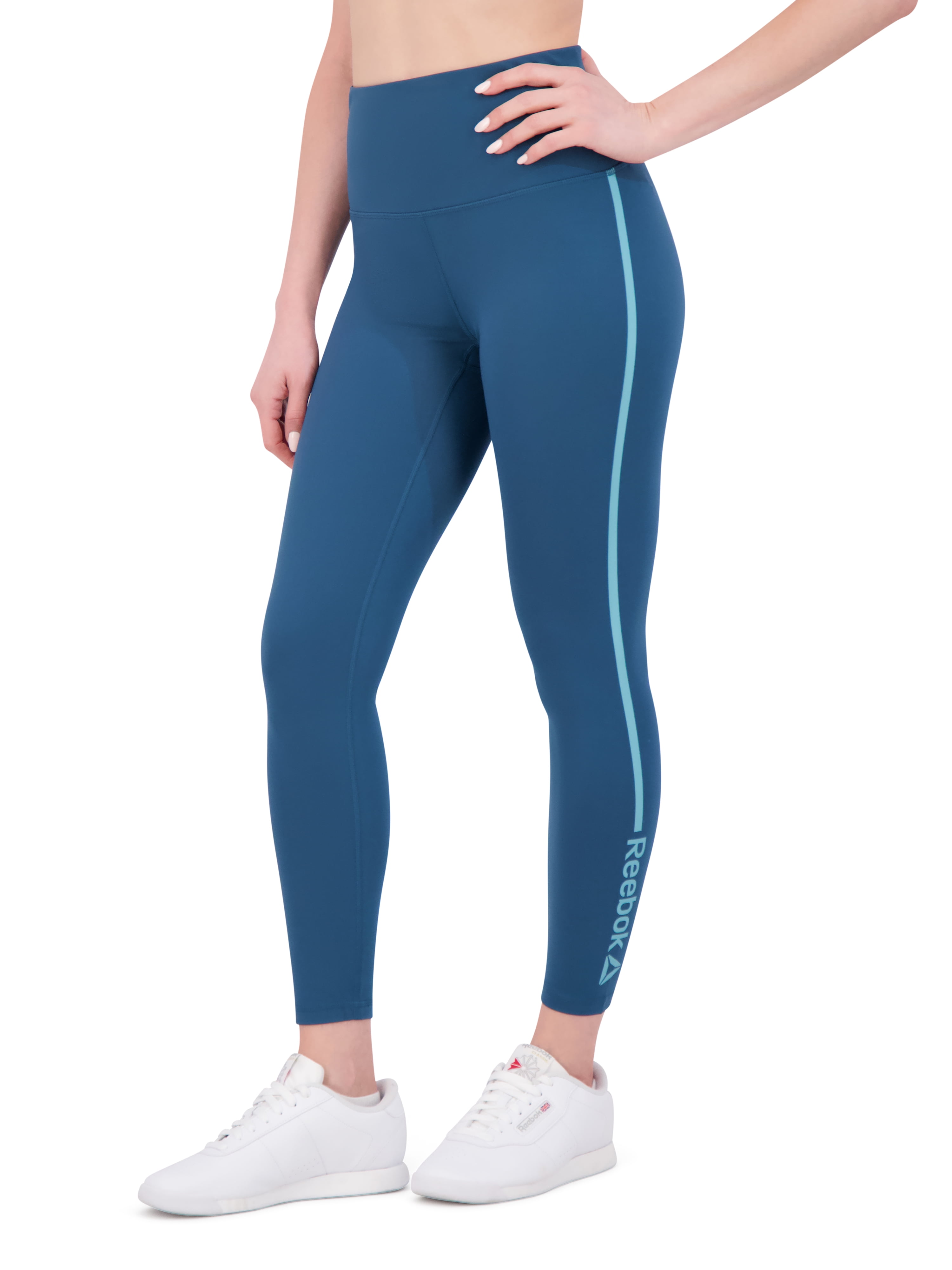 Reebok Women's and Women's Plus On-the-Go High Rise 7/8 Legging, Sizes ...