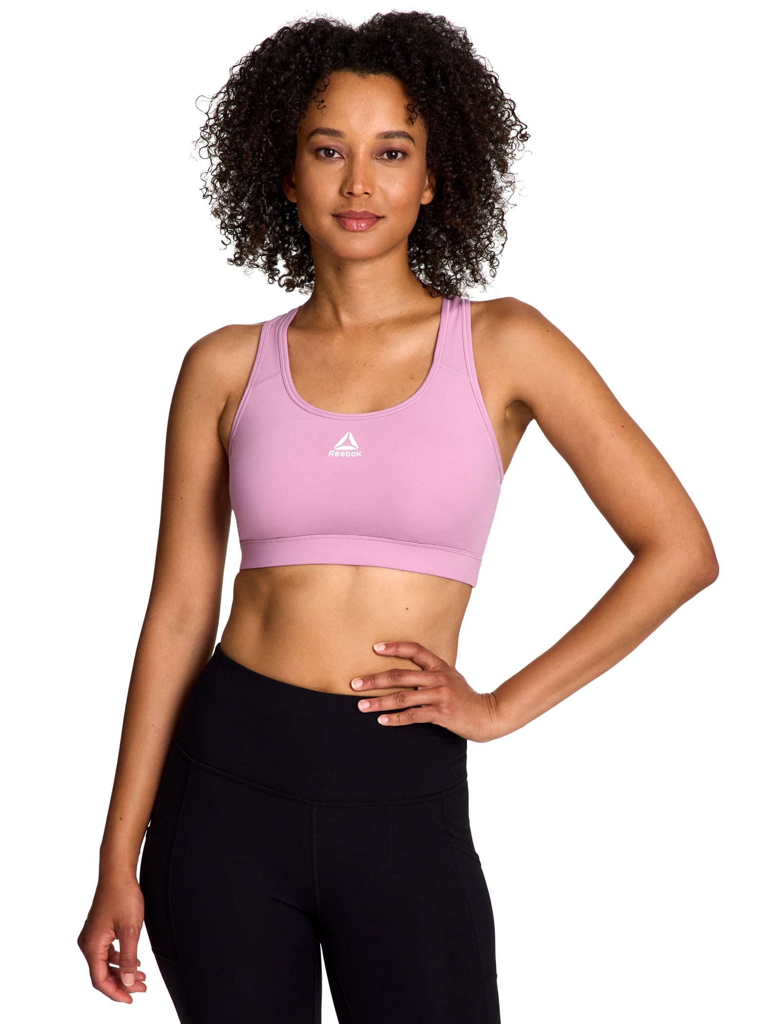 Reebok Women's and Women's Plus Medium Impact Stronger Sports Bra with ...