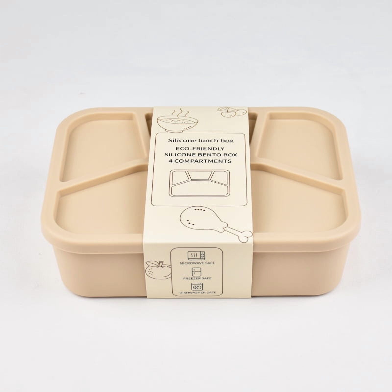 REED.100% Food Grade Eco-Friendly Leak-Proof Silicone Bento Box ...