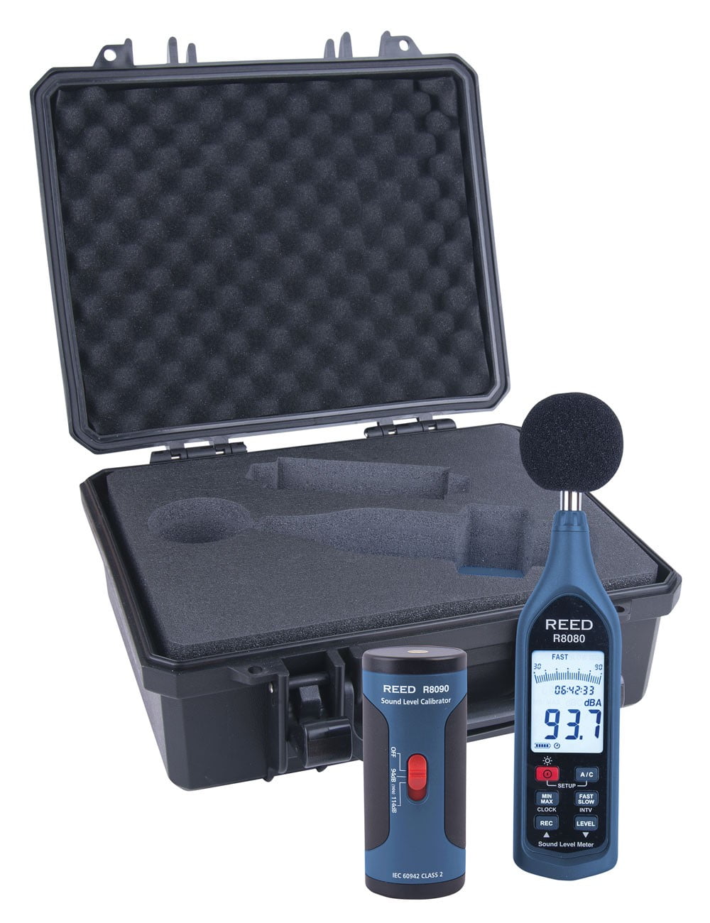 Reed Instruments Data Logging Sound Level Meter and Calib R8080-KIT ...