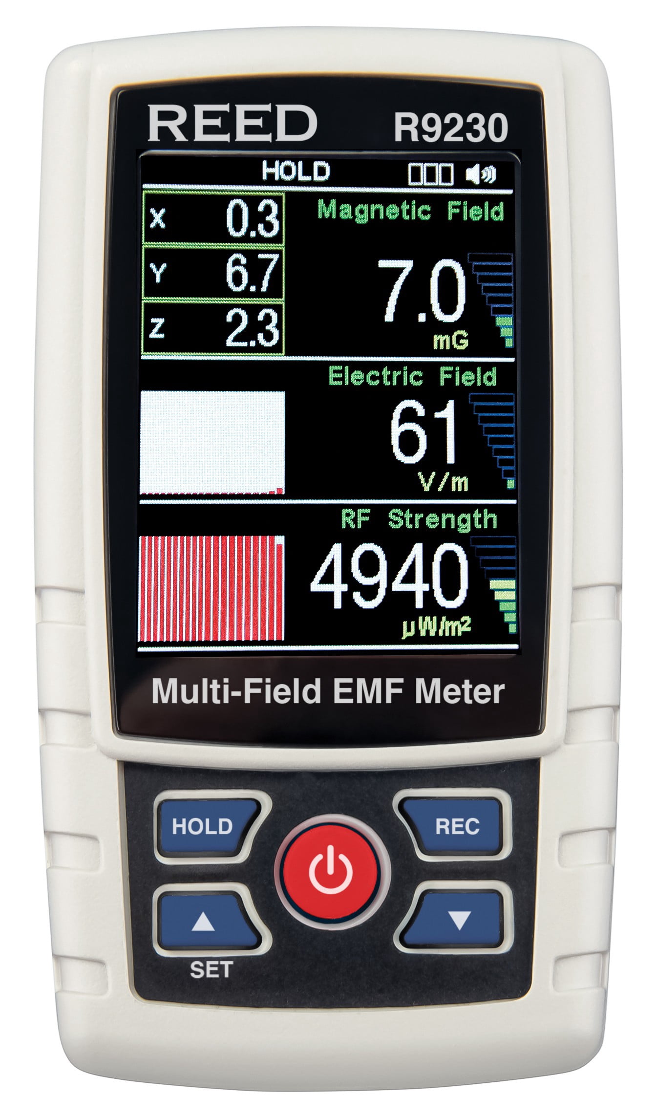 Reed Instruments Multi-Field EMF Meter,Light/Sound R9230 - Walmart.com