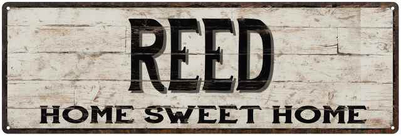 REED Rustic Home Sweet Home Sign Gift 8x24 Metal Decor 108240084065 ...