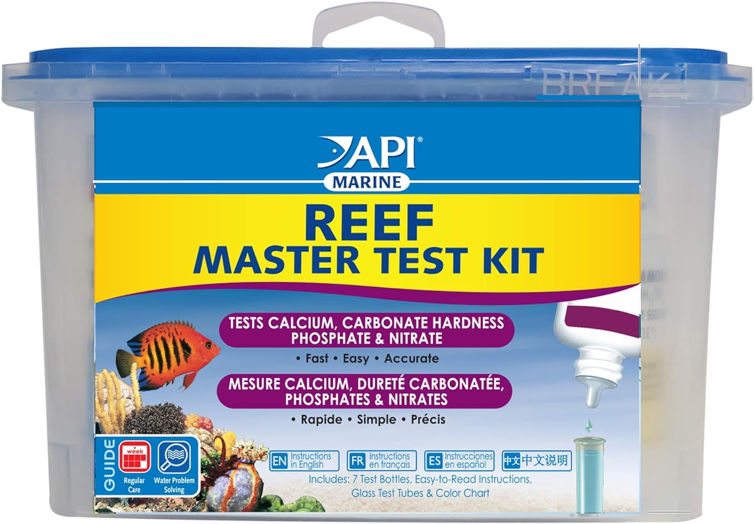 REEF MASTER TEST KIT Reef Aquarium Water Test Kit 1-Count - Walmart.com