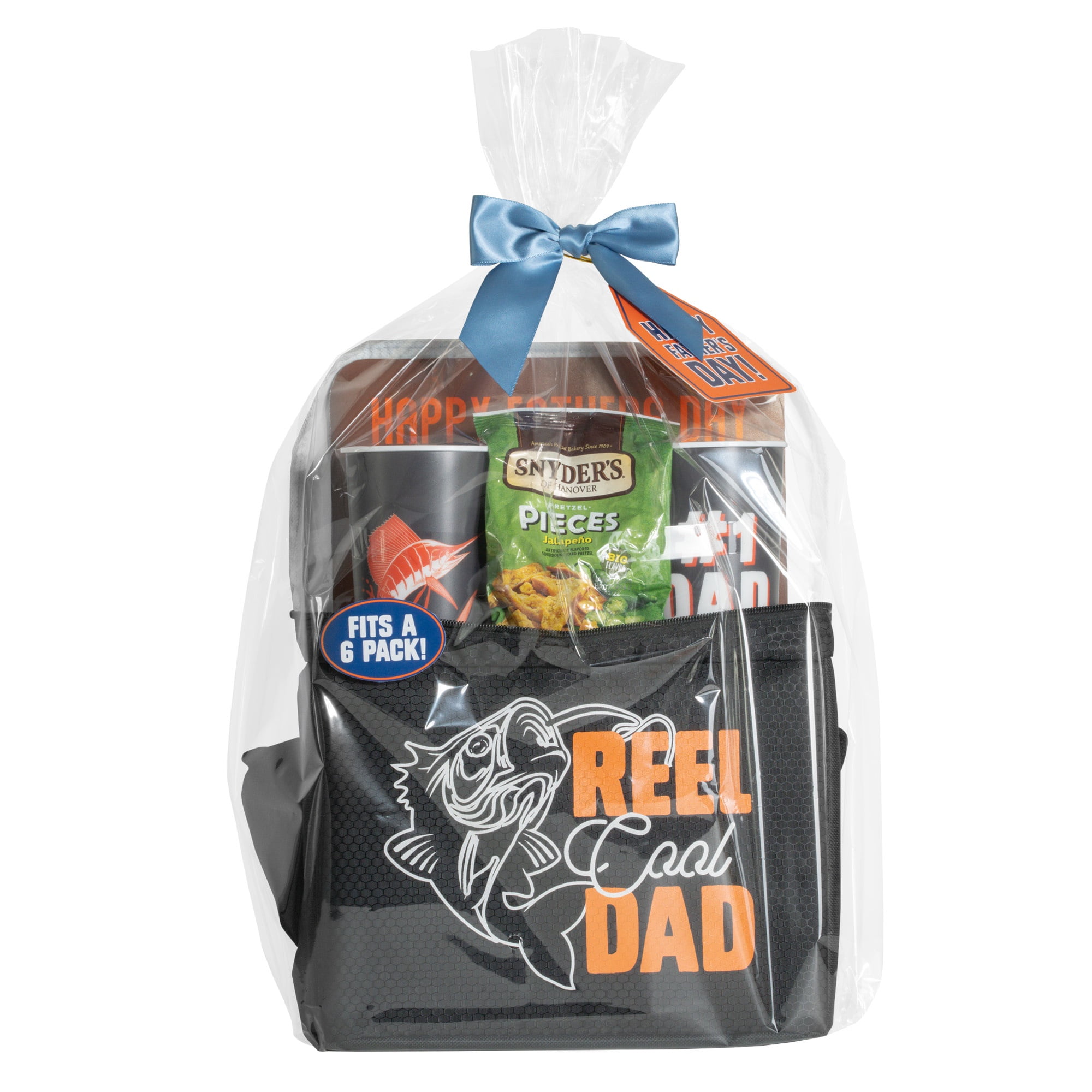Reel Cool Dad Soft Cooler Gift Set with Snacks for Outdoor Gifting ...