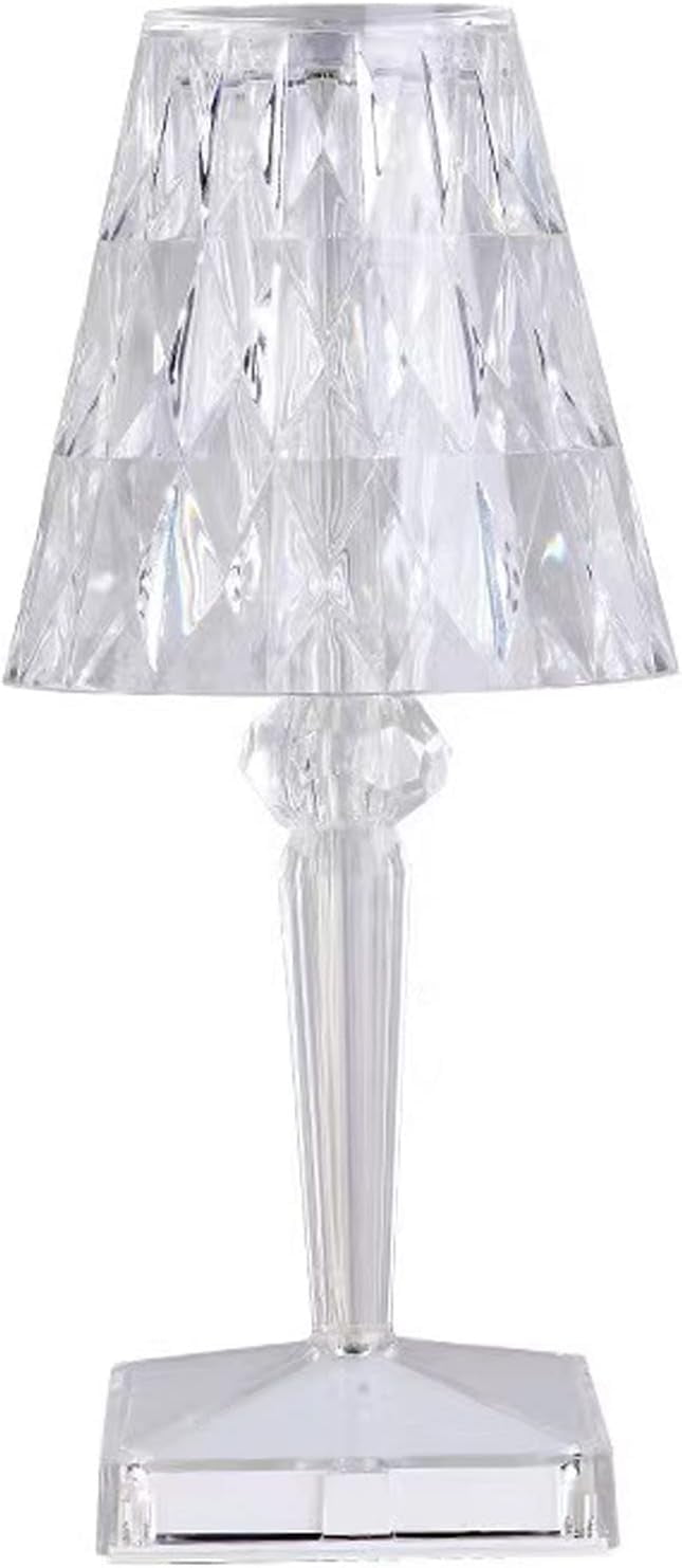 REEMEER Crystal Table Lamp Touch Control Rose Crystal Lamp ...