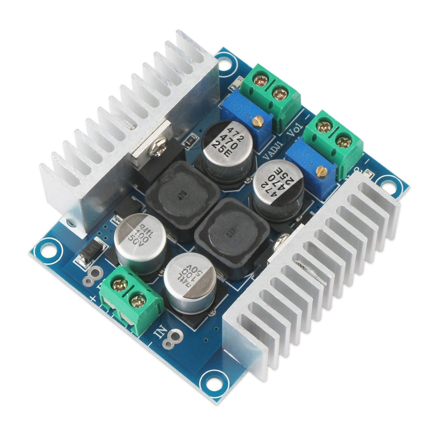 REES52 Dual Output Adjustable Buck Converter LM2596 DC 5V40V to DC ...