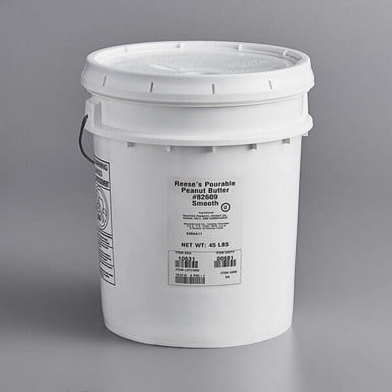 REESE'S All-Natural Smooth Pourable Peanut Butter - Bulk 45 lb Pail ...