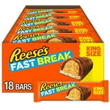 REESE'S FAST BREAK Peanut Butter Nougat King Size, Candy Bars, 3.5 oz ...