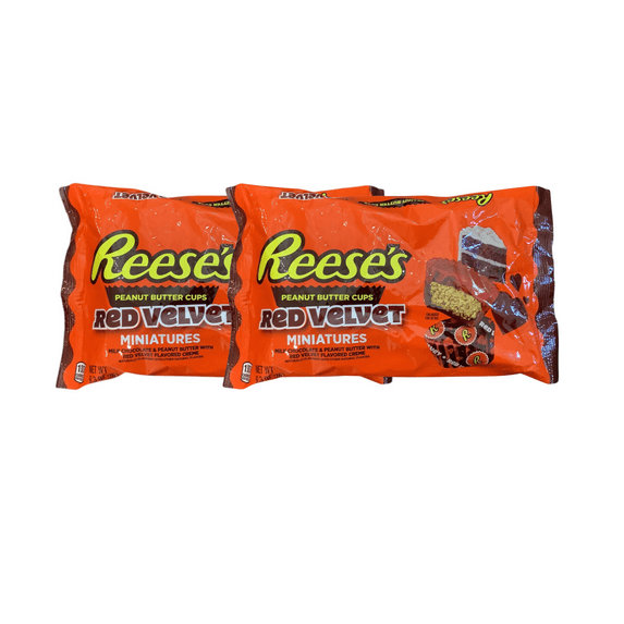 REESE'S Miniatures Milk Chocolate and Red Velvet Flavored Creme Peanut ...