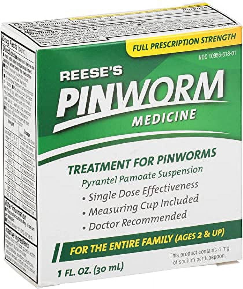 REESE'S PINWORM Medicine 1 oz PYRANTEL PAMOATE Suspension - Walmart.com
