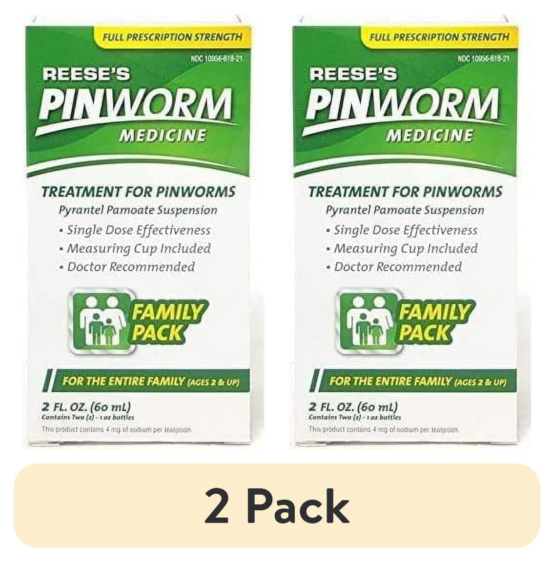 (2 pack) REESE'S PINWORM Medicine Liquid for Entire Family, Full ...