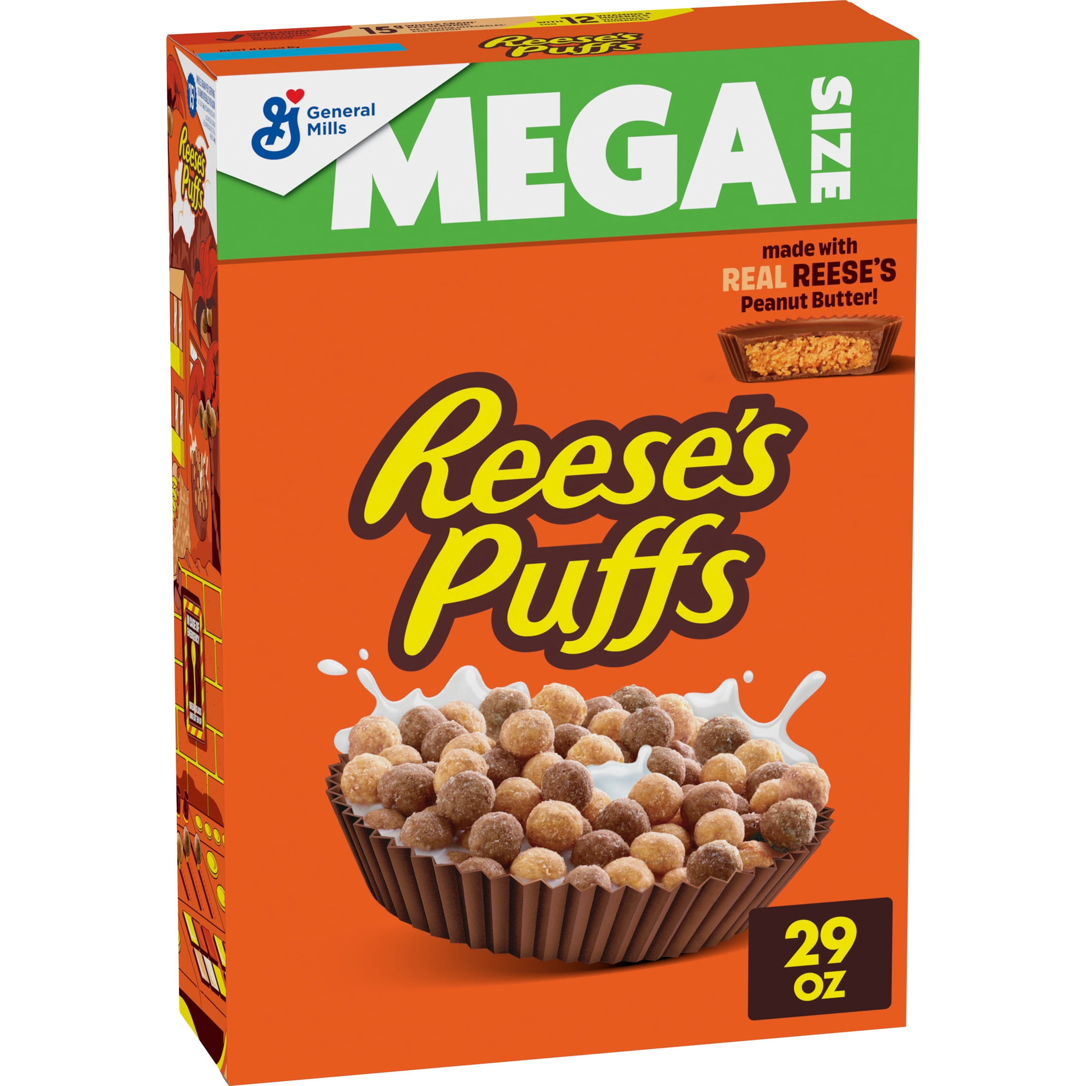 Reese's, Breakfast Cereal, 29 oz Mega Size, Chocolatey Peanut Butter ...