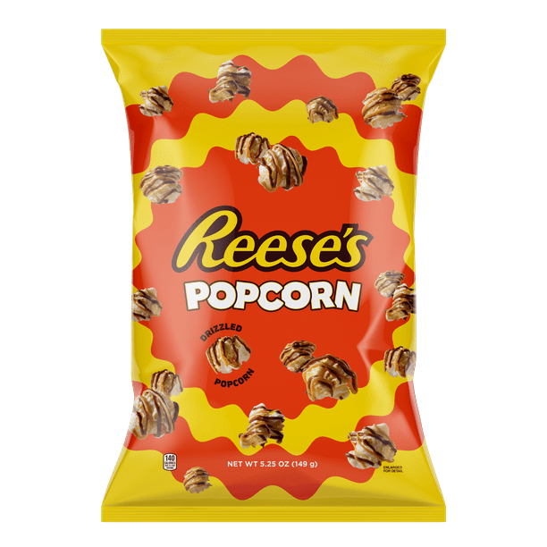 REESE'S Peanut Butter Chocolate Drizzled Popcorn, 5.25 oz Sharing-Size ...