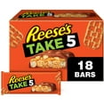 REESE'S TAKE 5 Pretzel, Peanut and Chocolate Candy Bars, 1.5 oz (18 Count) - Walmart.com