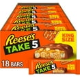 REESE'S TAKE 5 Pretzel, Peanut and Chocolate King Size, Candy Bars, 2.25 oz (18 Count) - Walmart.com