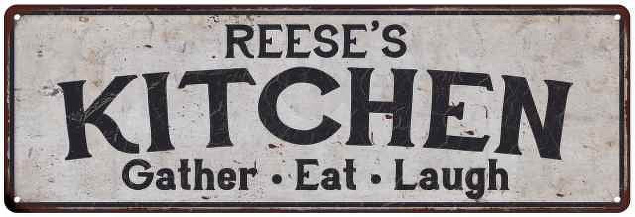 REESE's Kitchen Gift Rustic Chic Decor Gift 6x18 Sign 206180051337 ...