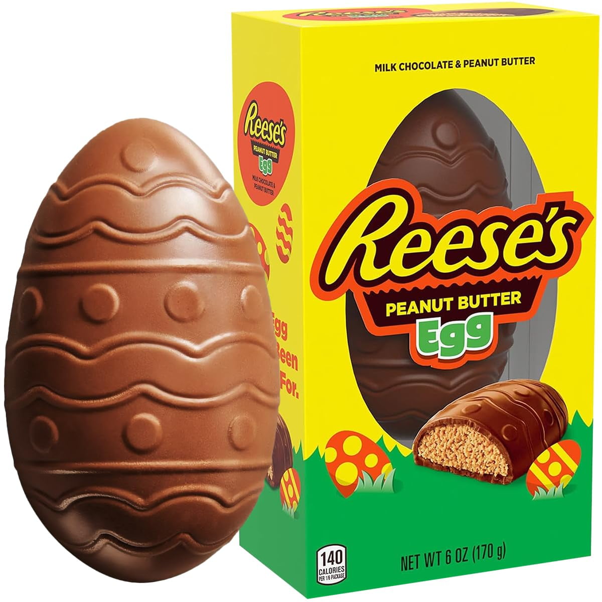 REESESPeanut Butter Egg Milk KEF16 Chocolate Large Snack for Melt in ...