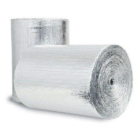 REFLECTIVE BLACK / SILVER FOIL Double BUBBLE Foil Insulation Roll 16X5 ...