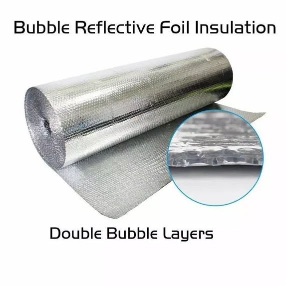REFLECTIX Continuous Double Bubble Reflective Foil Insulation Roll 12" X 4' R8 - Walmart.com