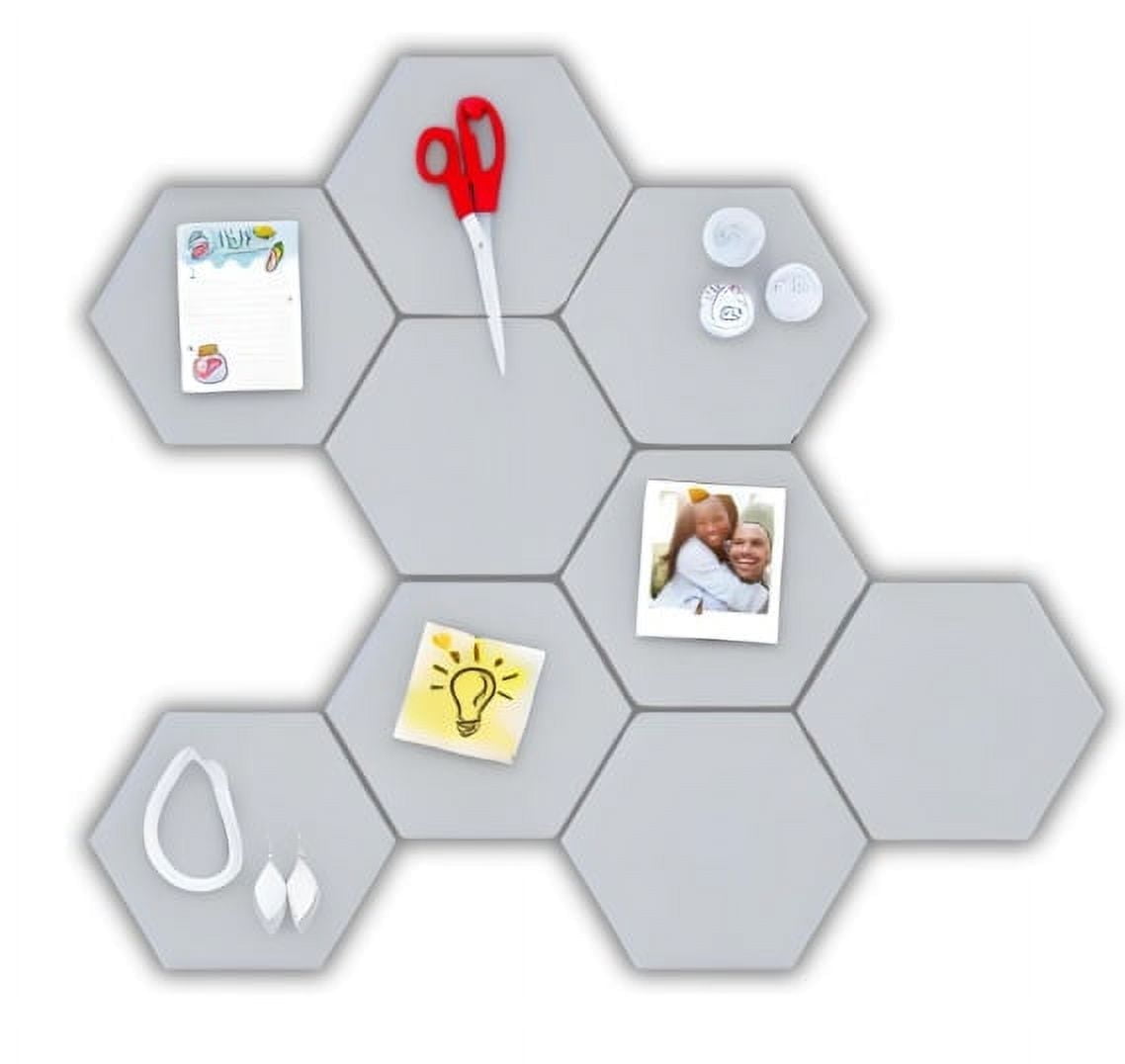 Xcel Rubber Hexagon Bulletin Board, 7" x 8" x 3/8" - Walmart.com