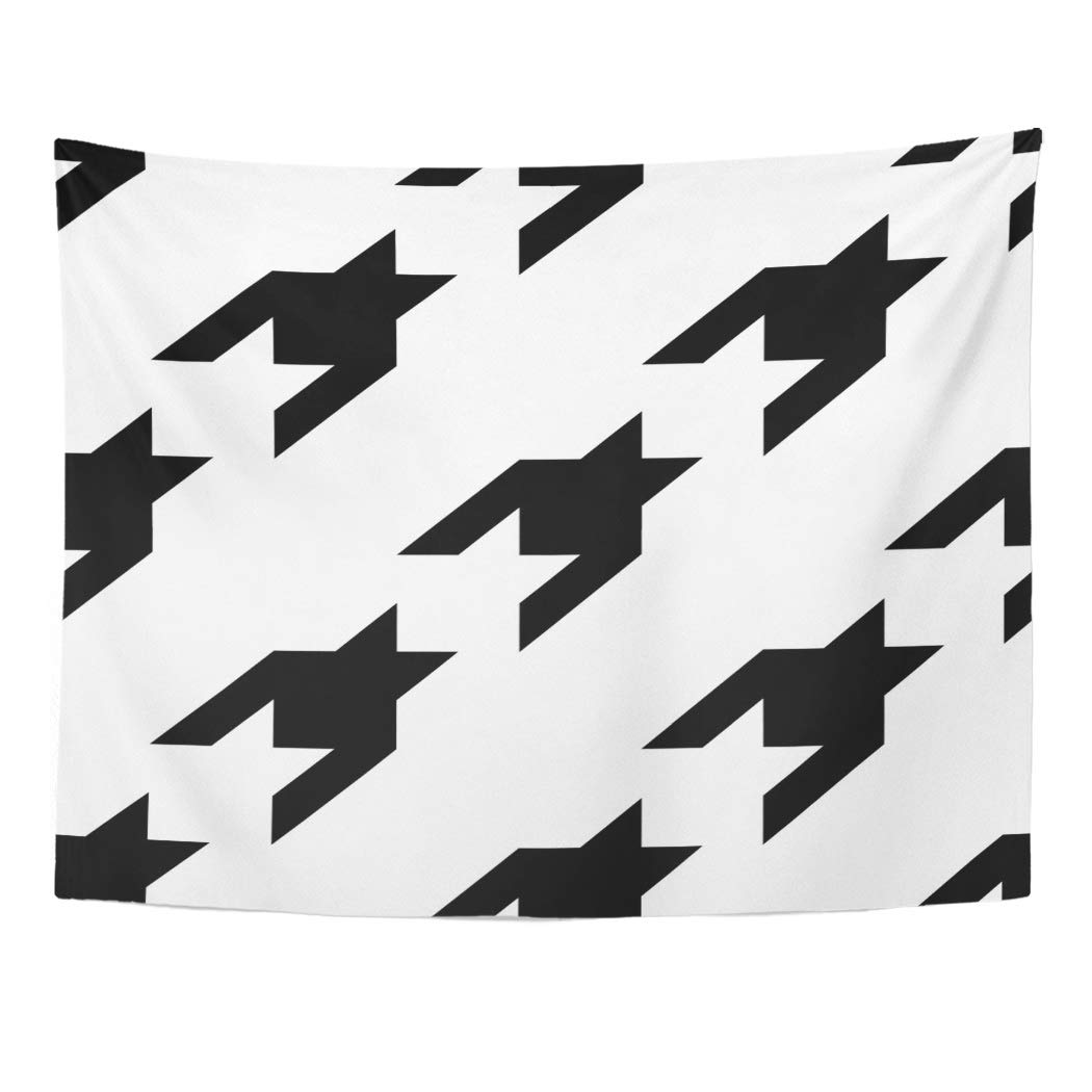 REFRED Abstract Pattern Houndstooth Mosaic Material Bats Black Blazer ...