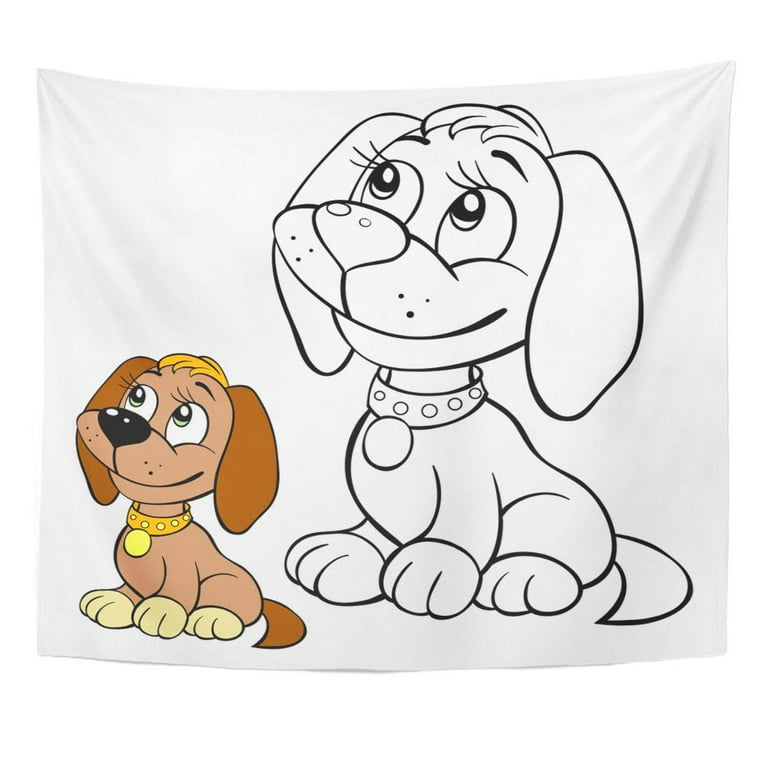 black and tan dog coloring pages