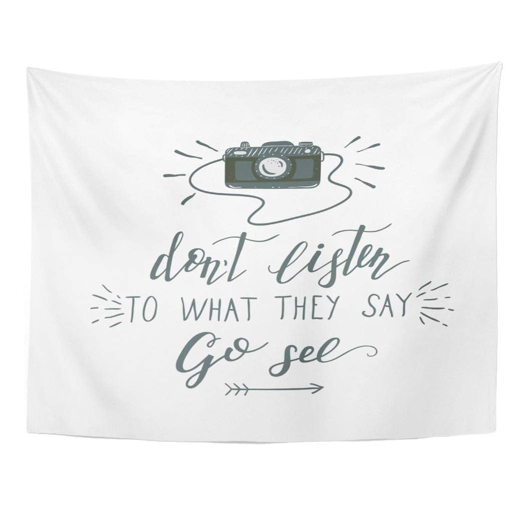 REFRED Camera Hand Lettering Quote Travel Motivation Slogan Phrase for ...