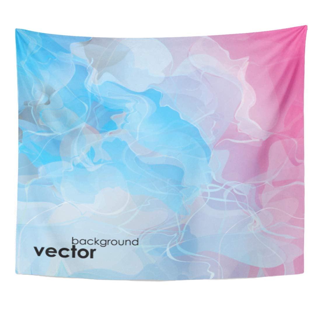 REFRED Contemporary Blue Abstract Flame Graphic Bright Cloudy Clubbing ...