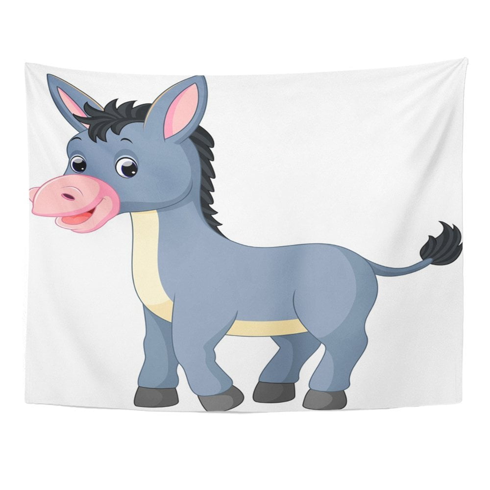 REFRED Gray Amusing Cartoon Donkey Calm Caricature Character Comic ...