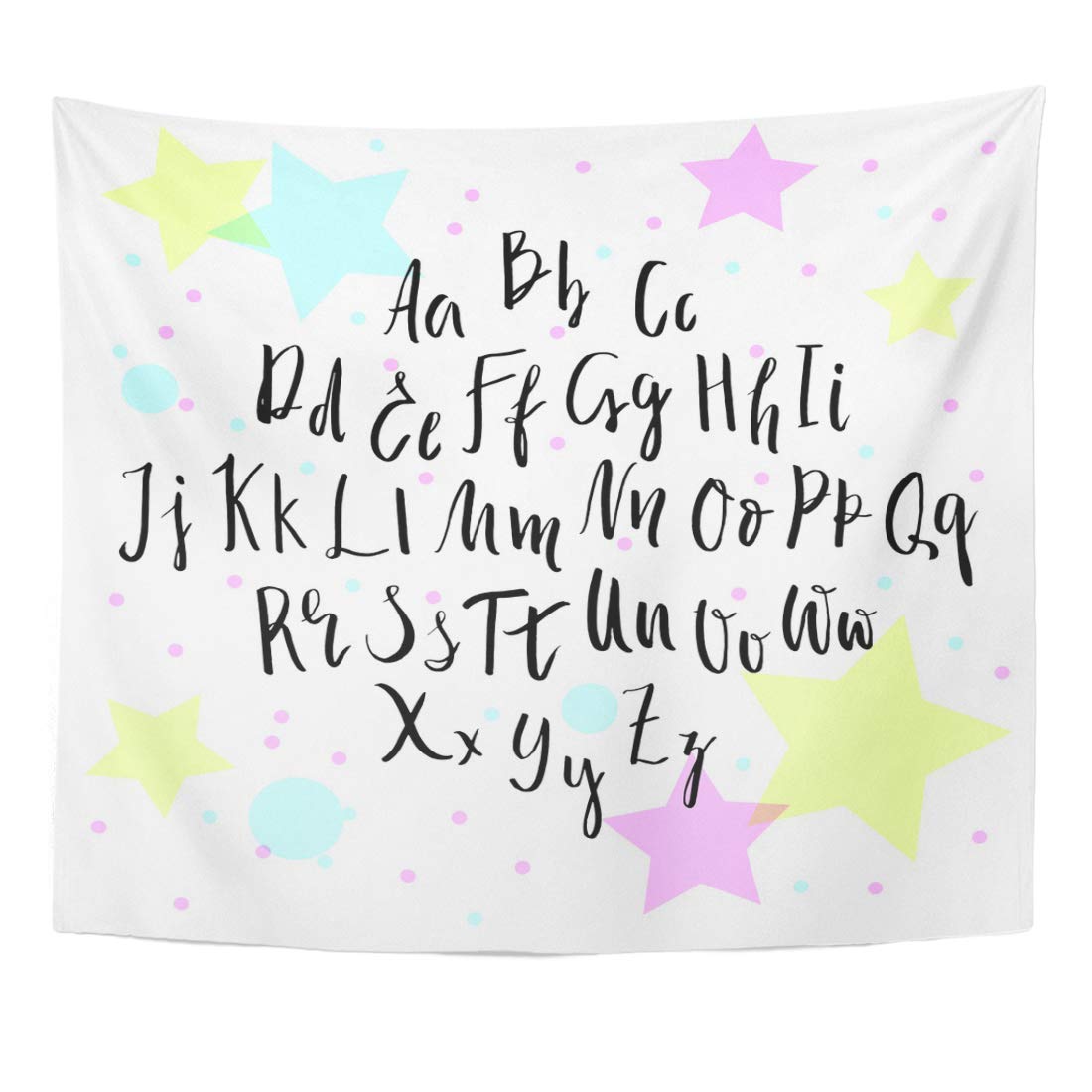 REFRED White ABC Handwritten Script Alphabet Hand Lettering Design ...