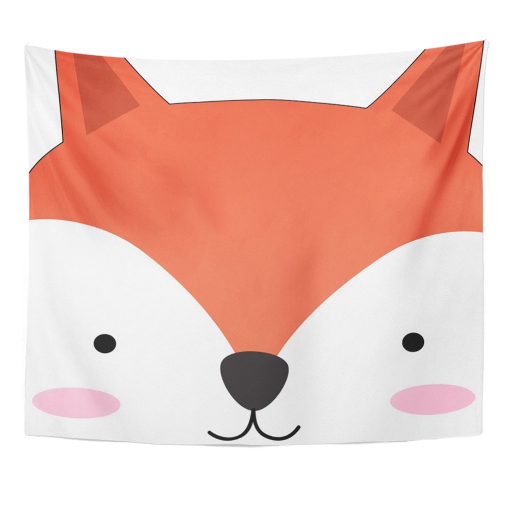 REFRED White Vintage Cute Baby Foxy Fox Wolf Smile Happy Hand Draw ...