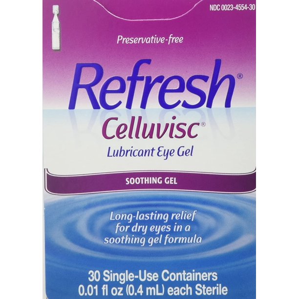 REFRESH CELLUVISC Lubricant Eye Gel Single-Use Containers 30 ea (Pack ...