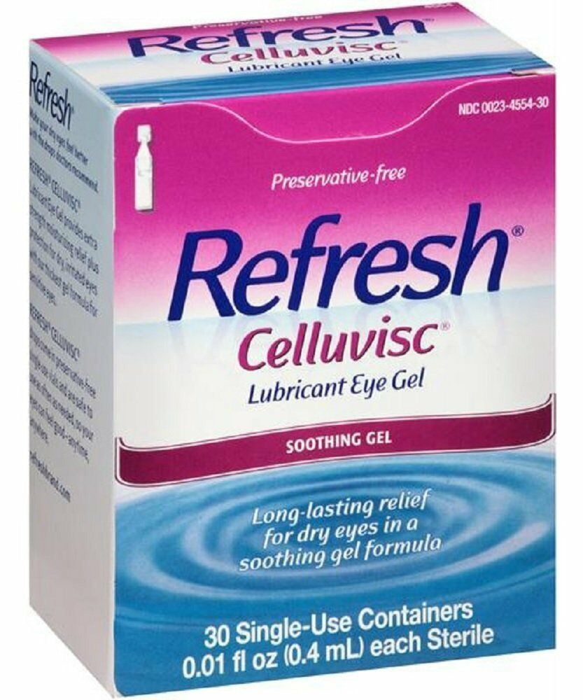 REFRESH CELLUVISC Lubricant Eye Drops, Individual Vials for Dry Eye ...