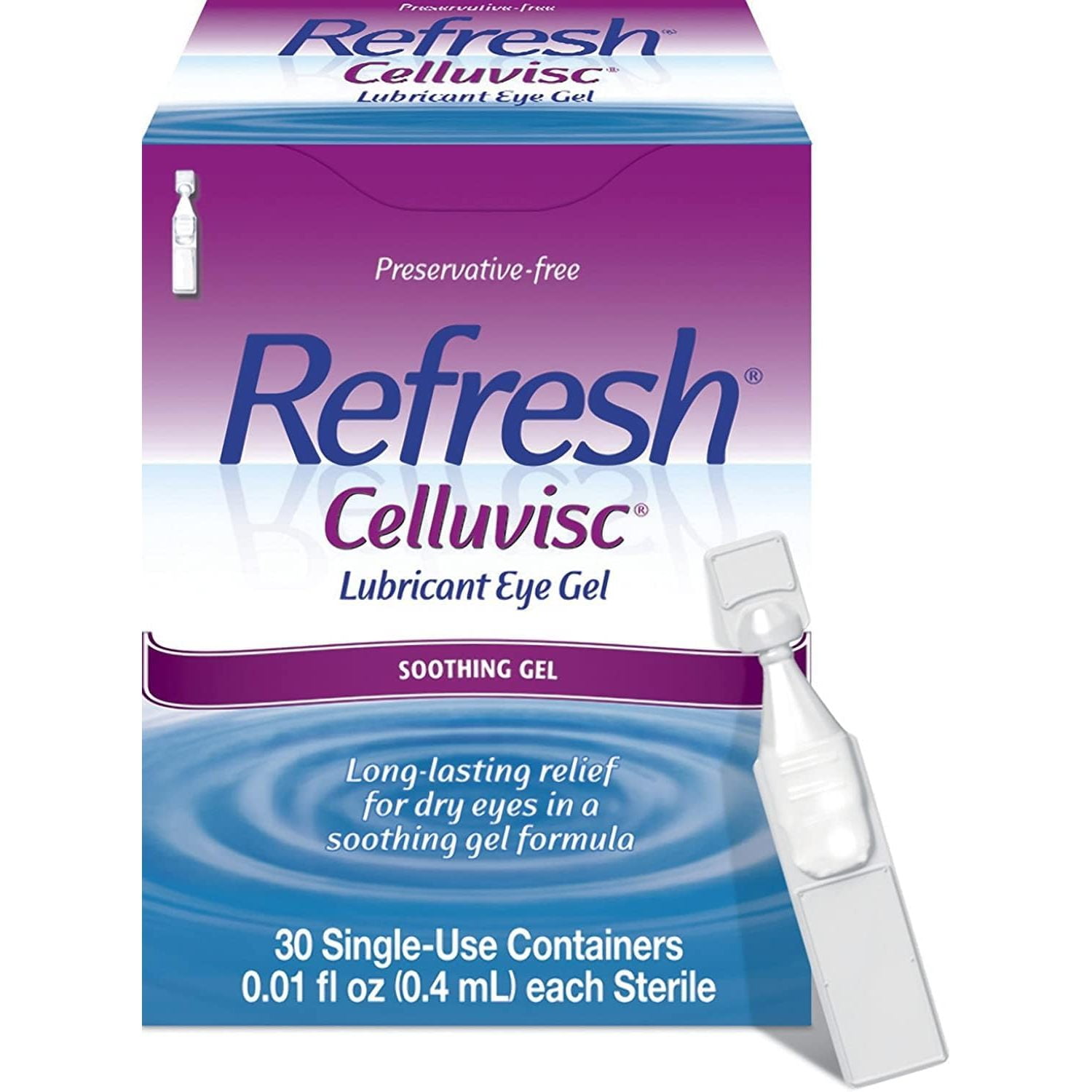 REFRESH CELLUVISC Lubricant Eye Gel Single-Use Containers 30 ea (Pack ...