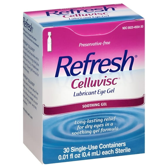 REFRESH CELLUVISC Lubricant Eye Gel Single-Use Containers 30 ea ...
