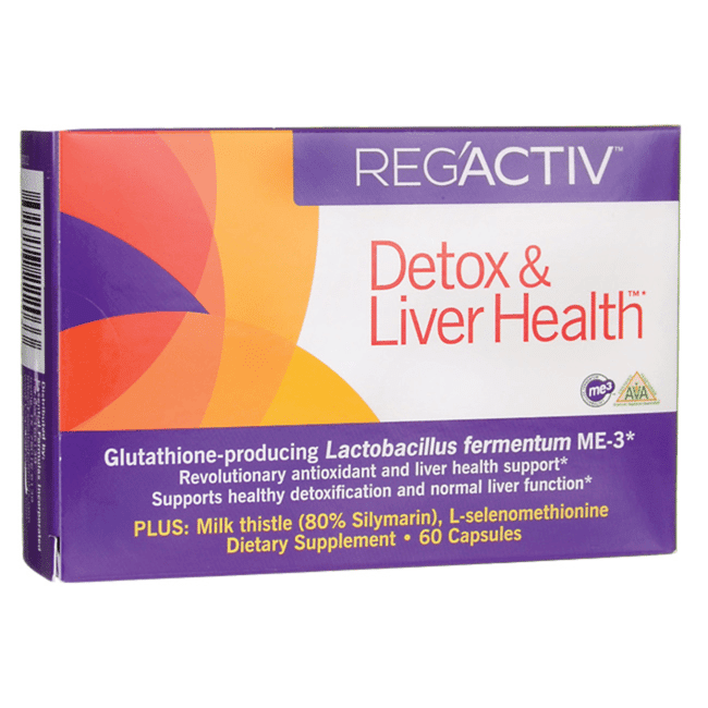 REG'ACTIV Vital Restore Detox & Liver Health Capsules with Glutathione ...
