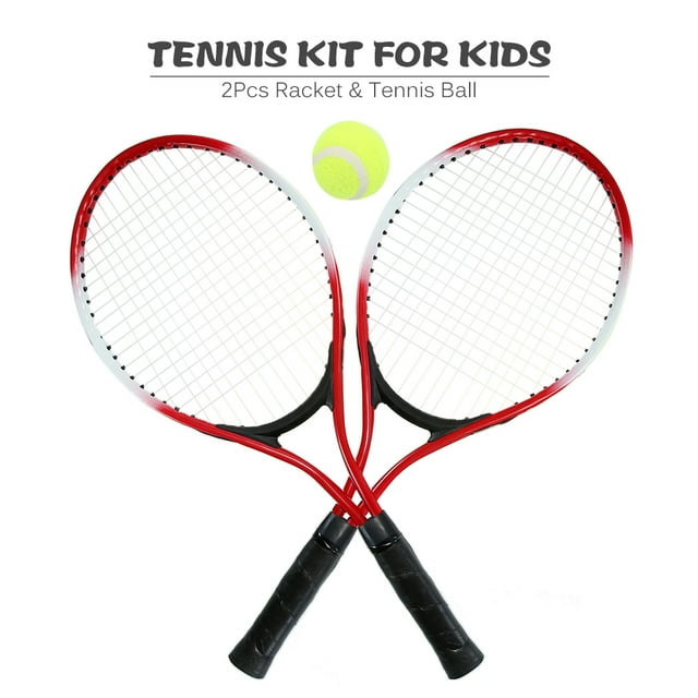 REGAIL Junior Lightweight 2Pcs Kids Tennis Racket Set with 1 Tennis ...