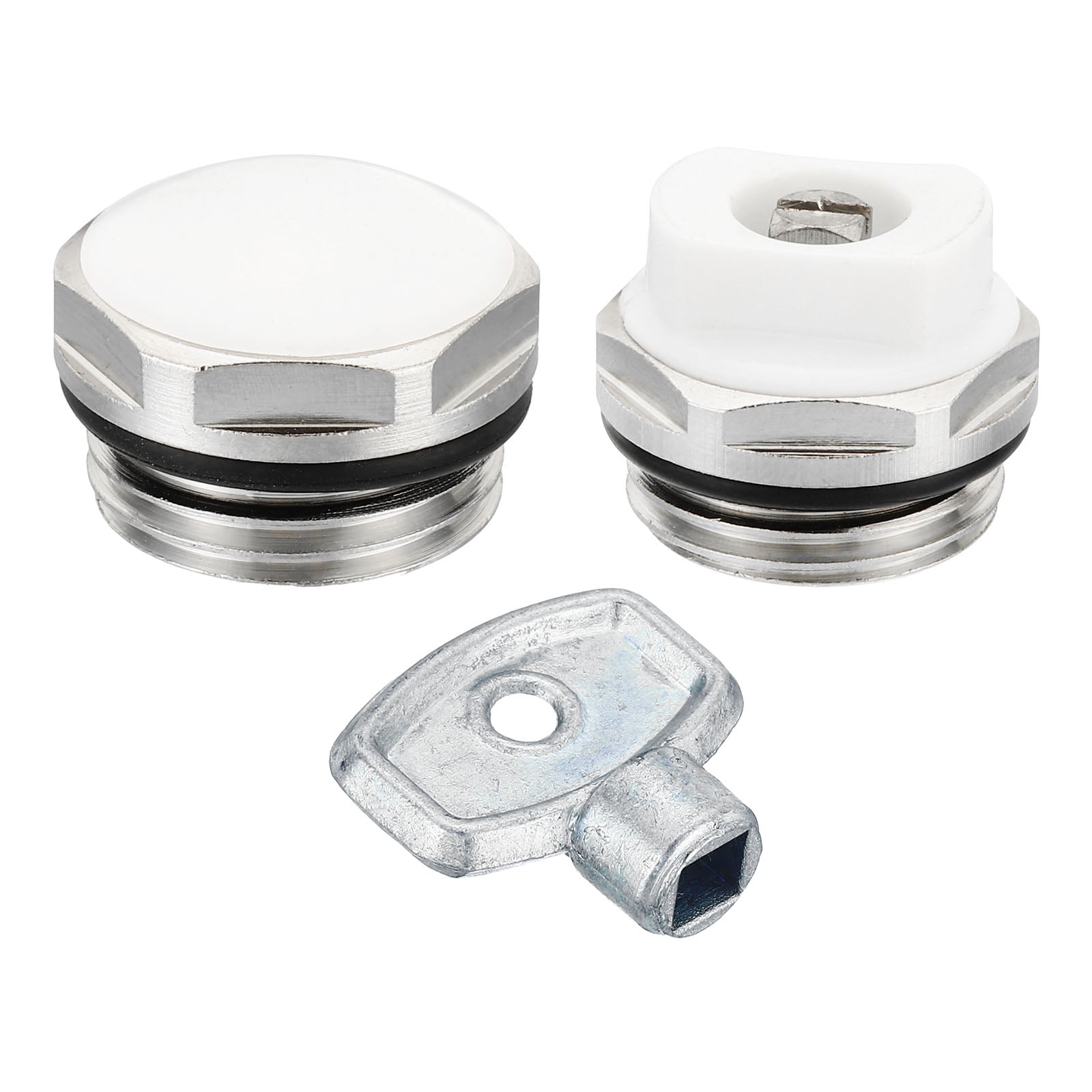 REGALWOVEN 1/2" BSP Male Thread Manual Radiator Air Vent Plug Valve Kit ...